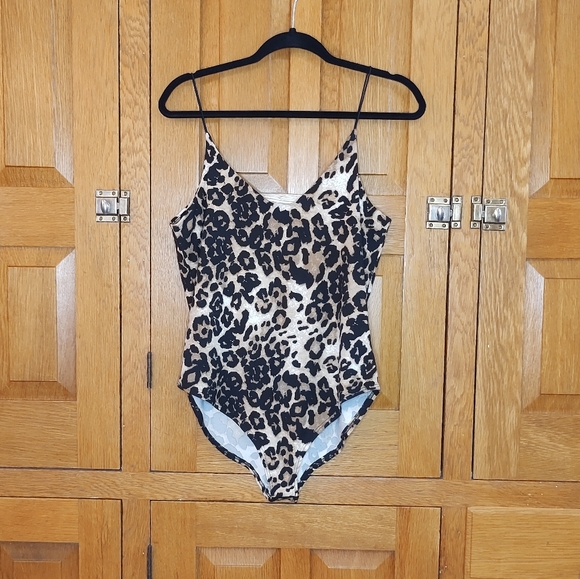gaze | Tops | Gaze Authentic Leopard Animal Print Spaghetti Strap ...